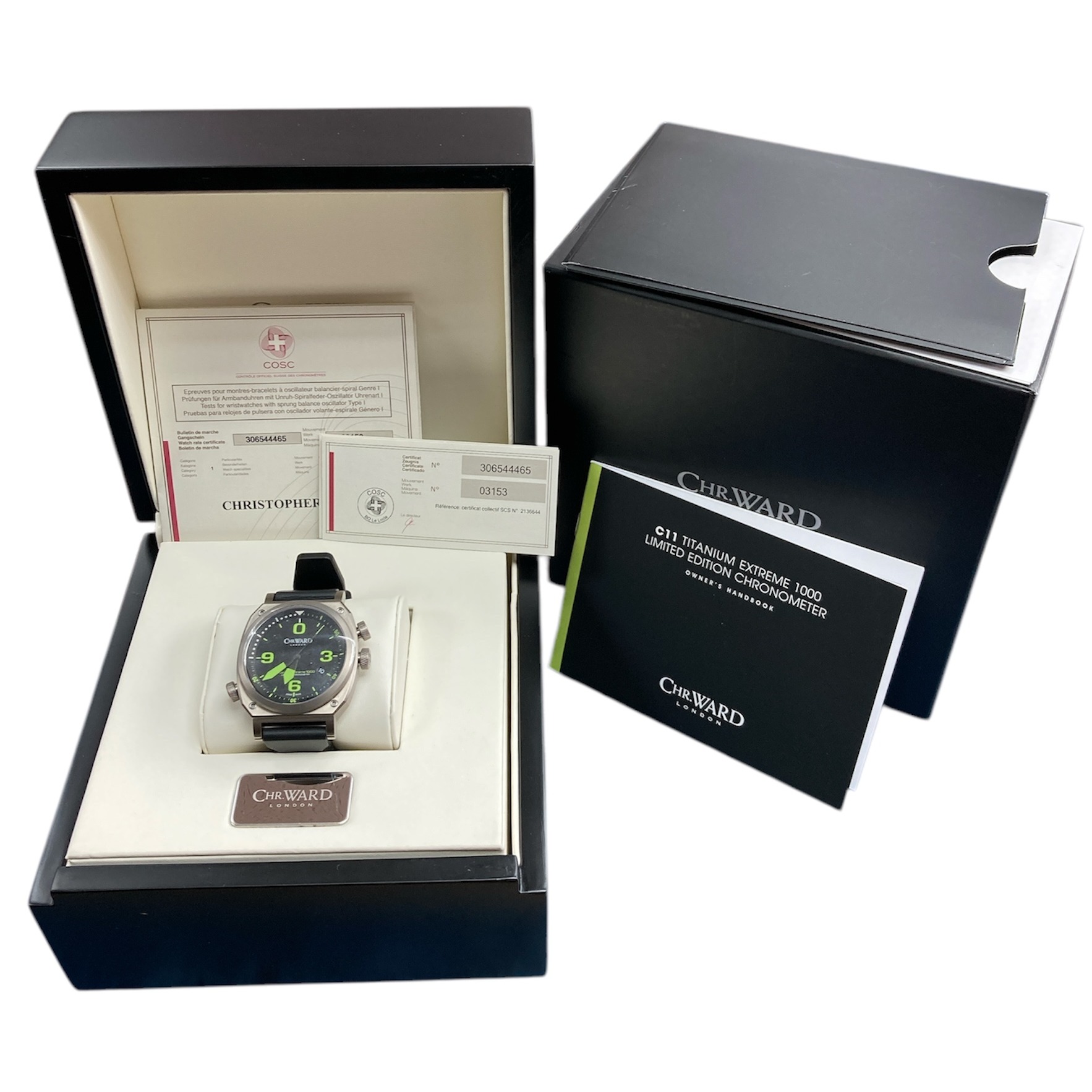 Like New Christopher Ward C11 Titanium Extreme 1000 - Own4Less